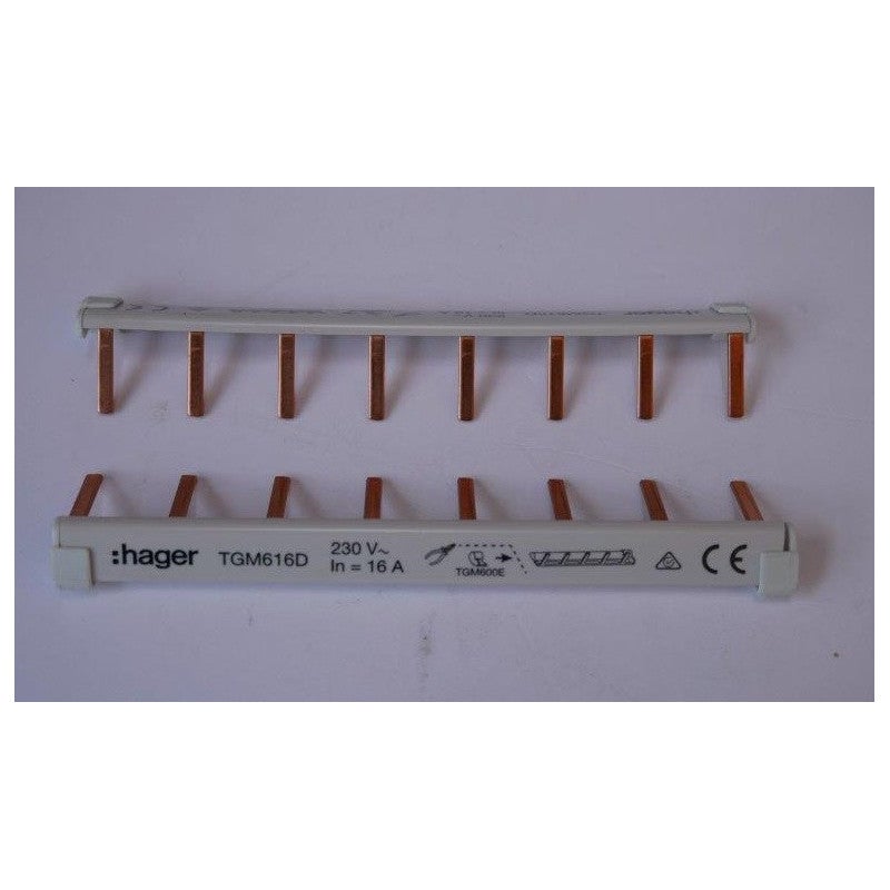 Barre de pontage 6mm ? 8 contacts pour module TEBIS TXM616D HAGER ...