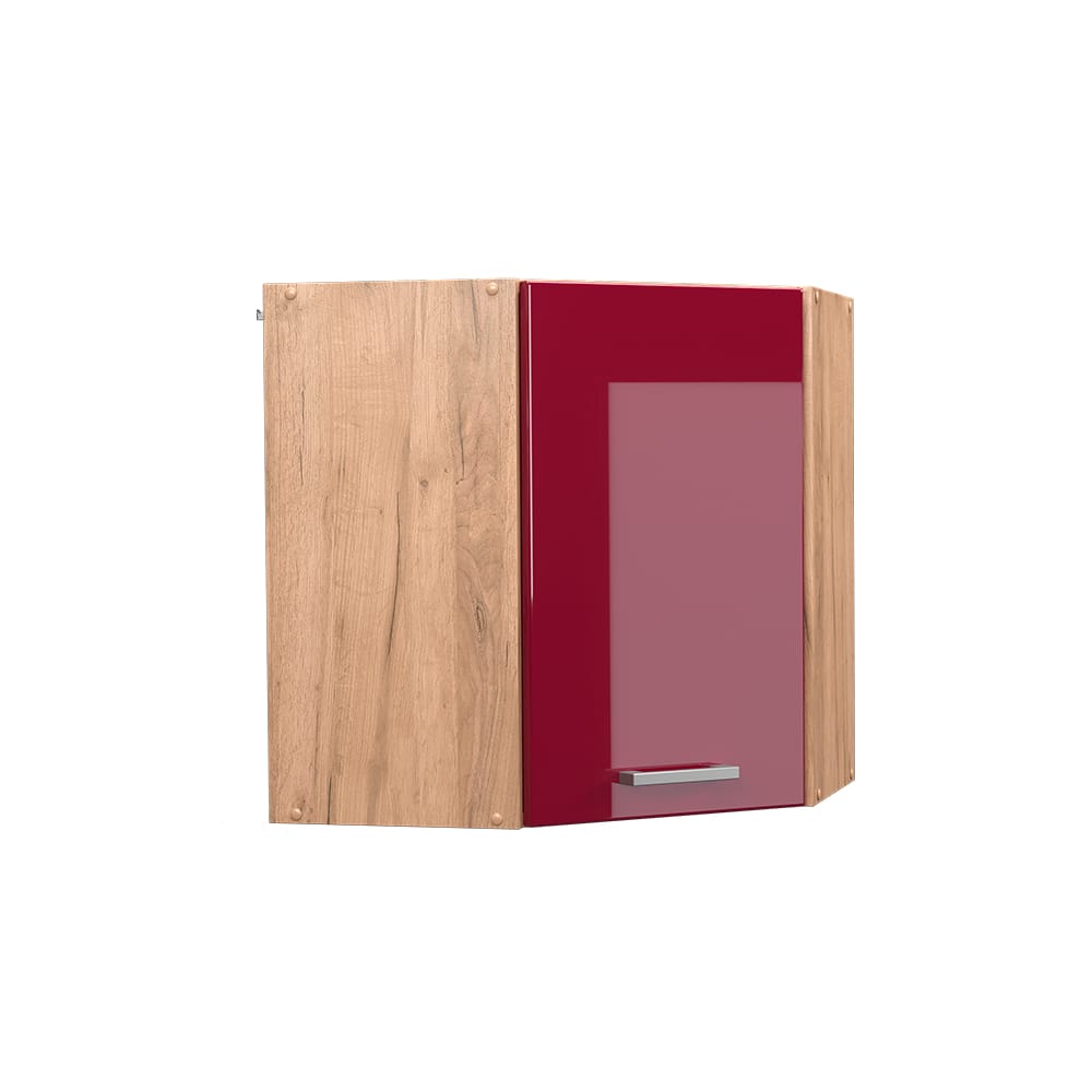 Vicco Elément Haut De Cuisine R Line Rouge Bordeaux Haute Brillance