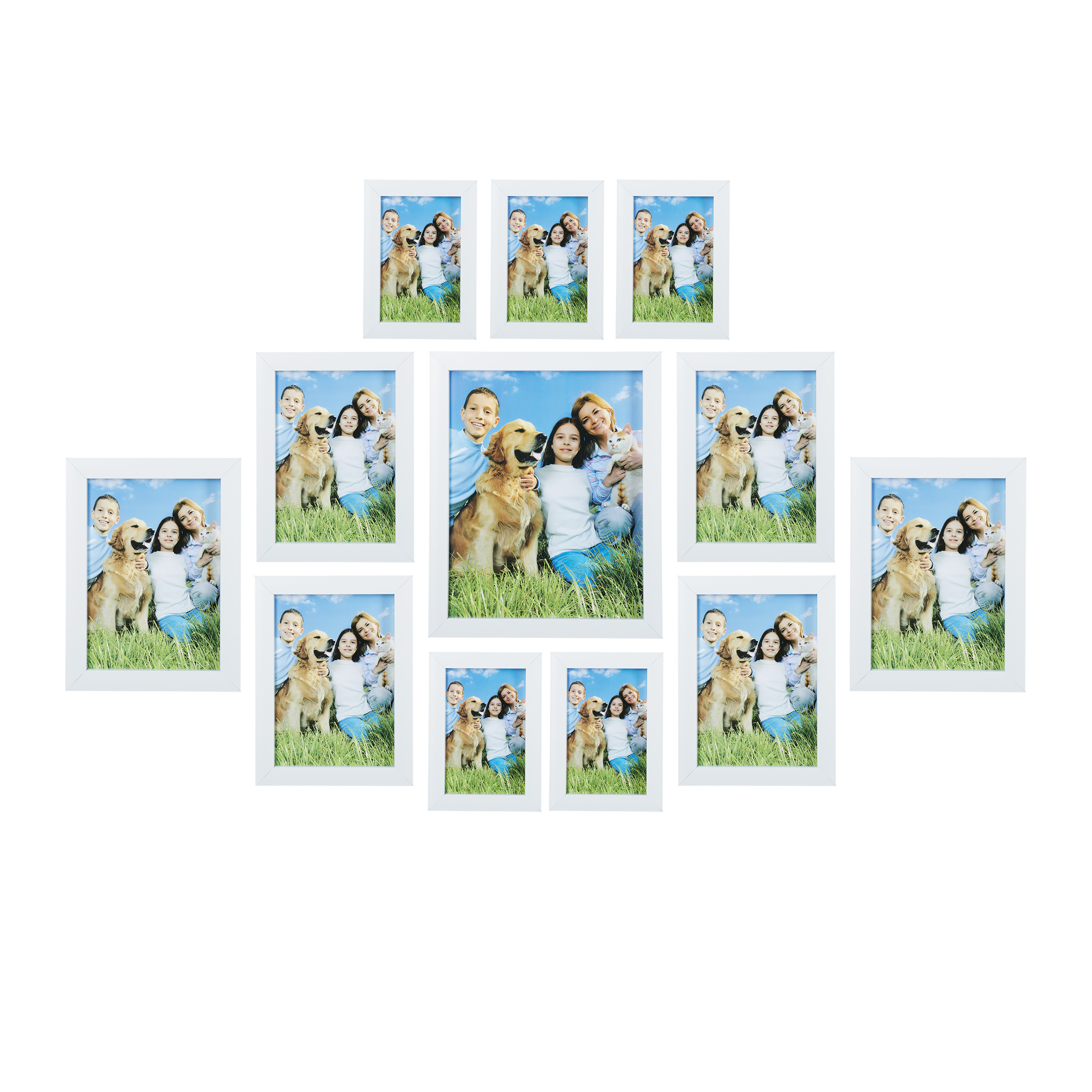 Relaxdays Cadres photo, lot de 12, différentes tailles 15x10, 18x13 ...