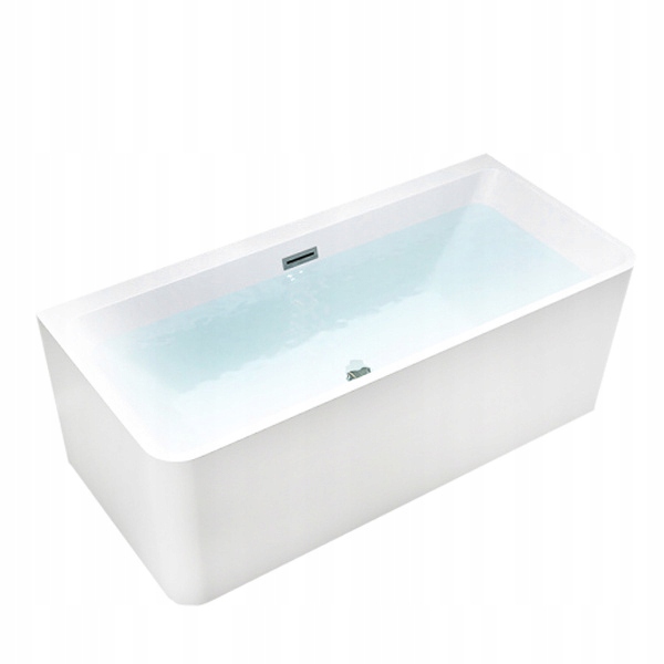 SILLA Baignoire semi-îlot Murale 160x75 cm, Blanc | Leroy Merlin