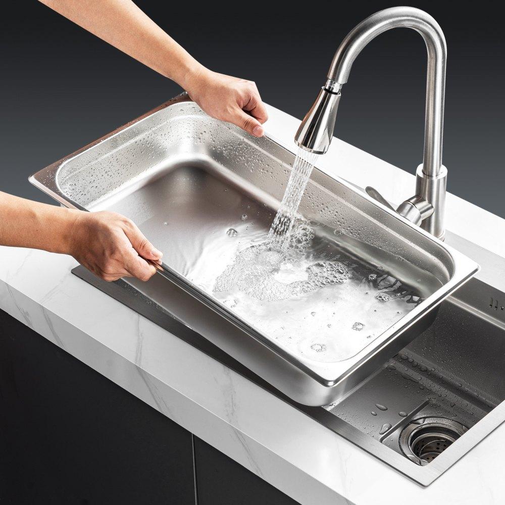 Ensemble de récipients en inox GN 1/1 13,9L pour catering, fours et ...