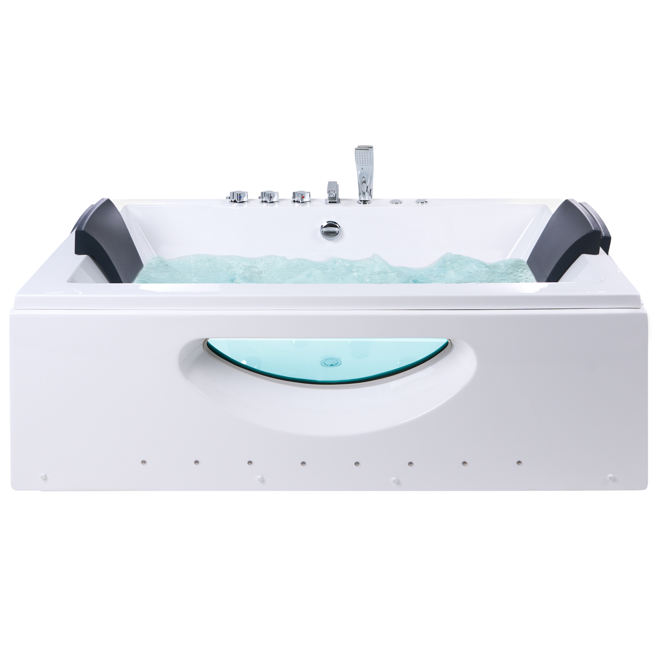 Baignoire d'angle à remous avec LED HAWES 180 x 90 cm Blanc | Leroy Merlin