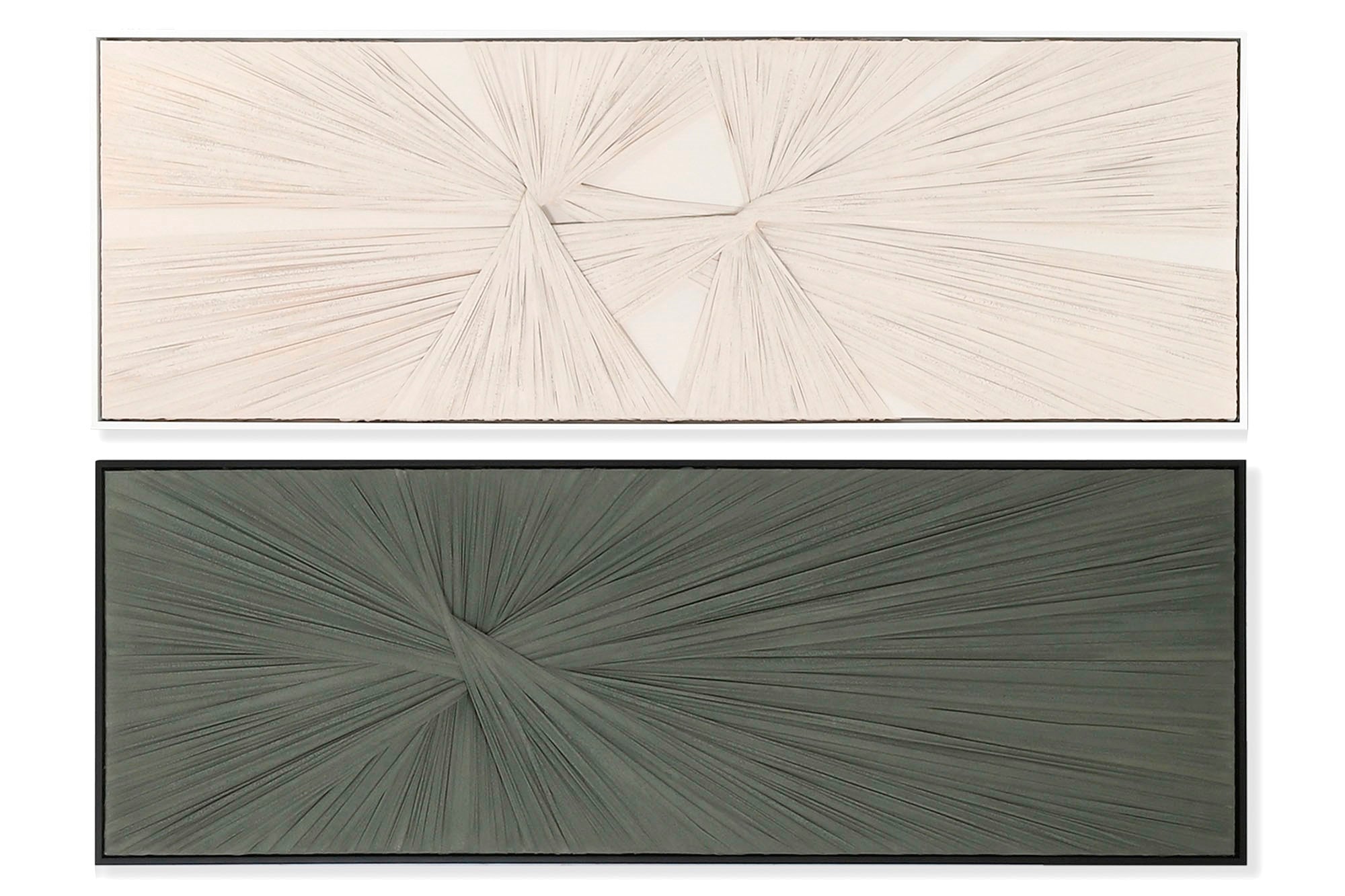 PACK DE 2 CUADRO LIENZO YESO 153X4,5X53 MODERNO 3D 2 SURT. | Leroy Merlin