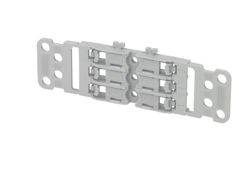 Support de fixation borne Wago inline 3 voies | Leroy Merlin