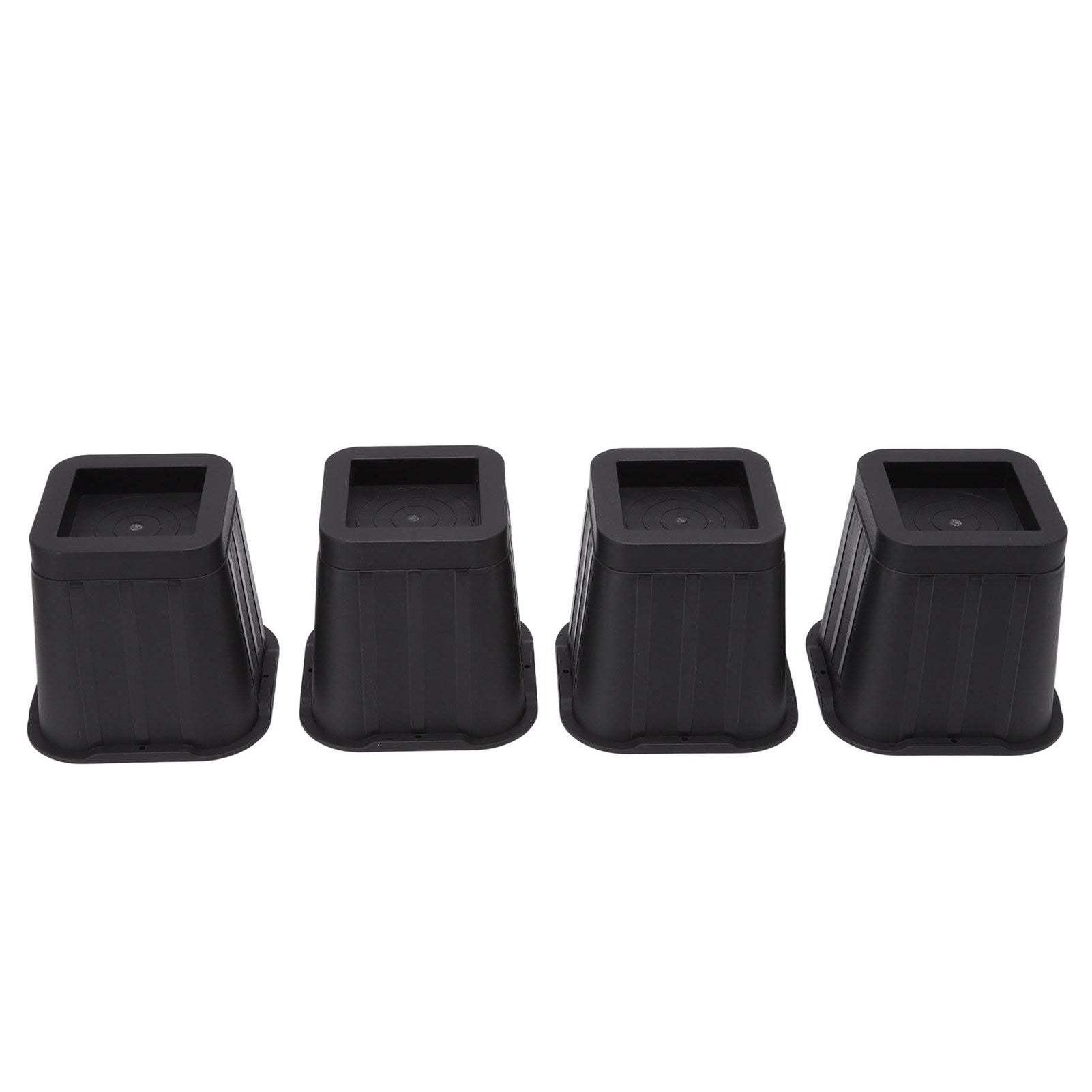 4Pcs Bed Risers Rubber Furniture Riser Additional 3 Inches of Height ...