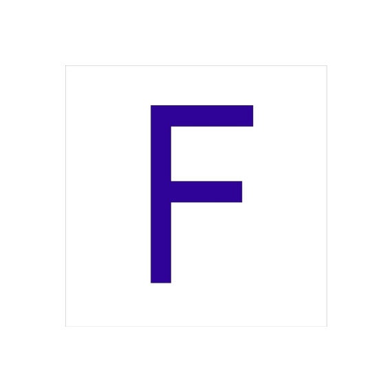 Señal informativa Letras y Símbolos 62 x 62mm F | Leroy Merlin