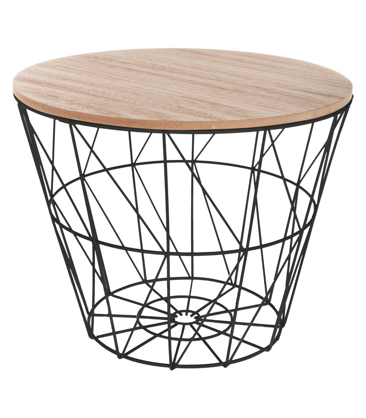 Atmosphera - Tavolino "Kumi" nero D38cm | Leroy Merlin