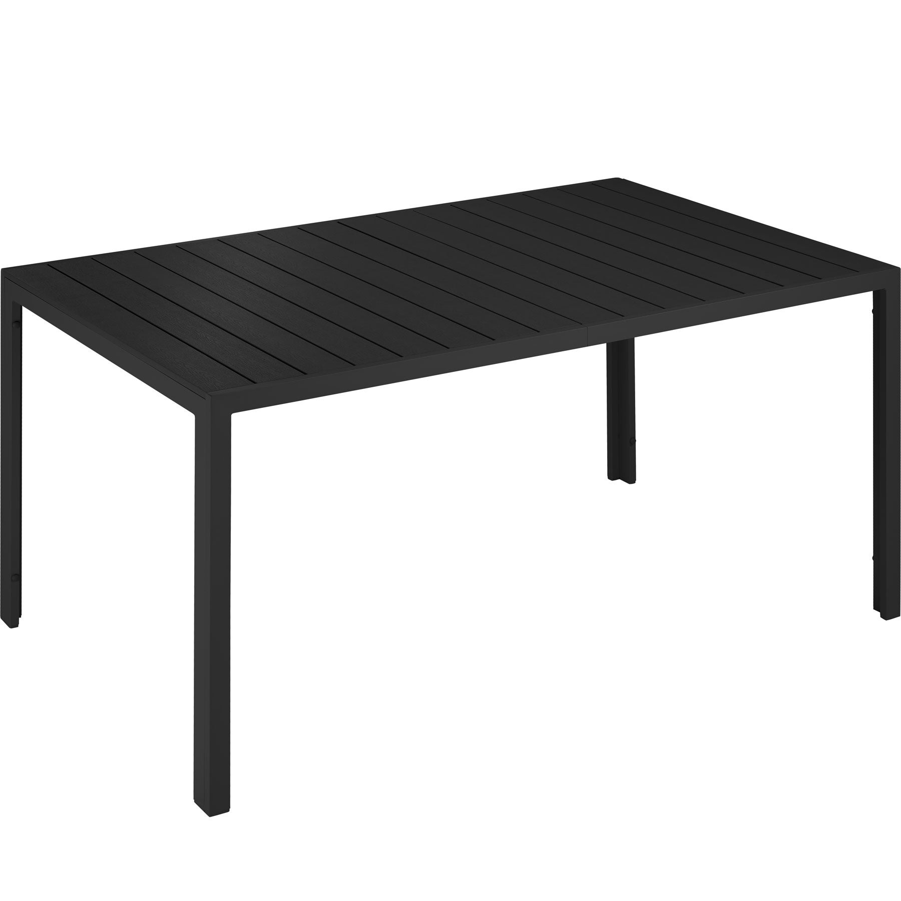 TECTAKE Mesa de aluminio para jardín Bianca con patas ajustables en ...