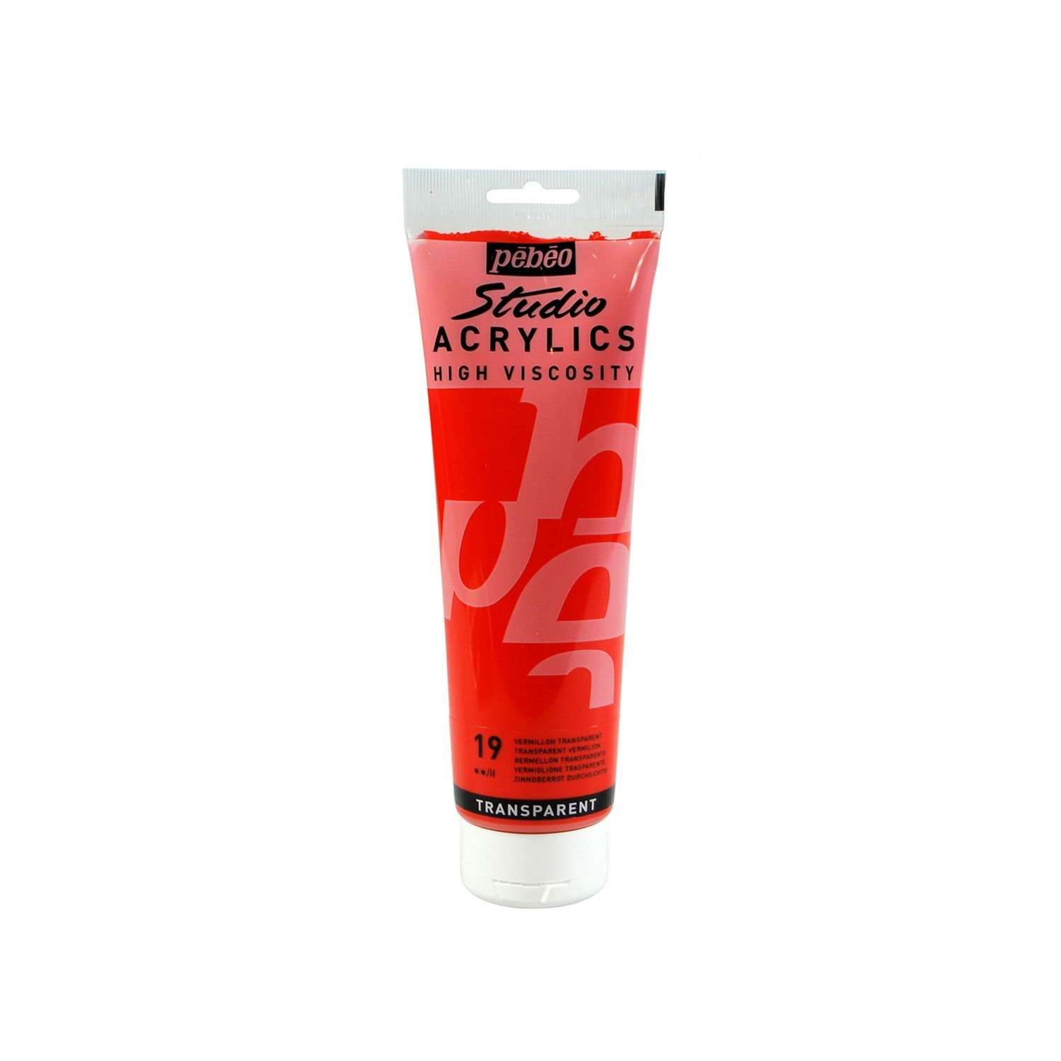 Peinture acrylique transparente - Rouge vermillon - 250 ml - Pébéo ...
