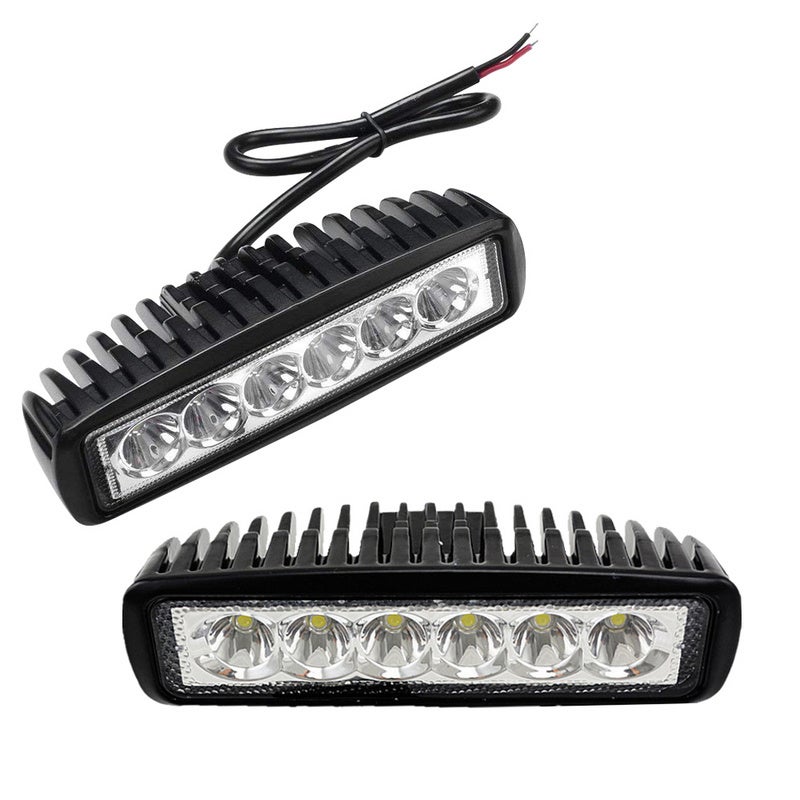 Faro da lavoro LED 2 x 18W 12V 24V Faretto fuoristrada per trattore ...