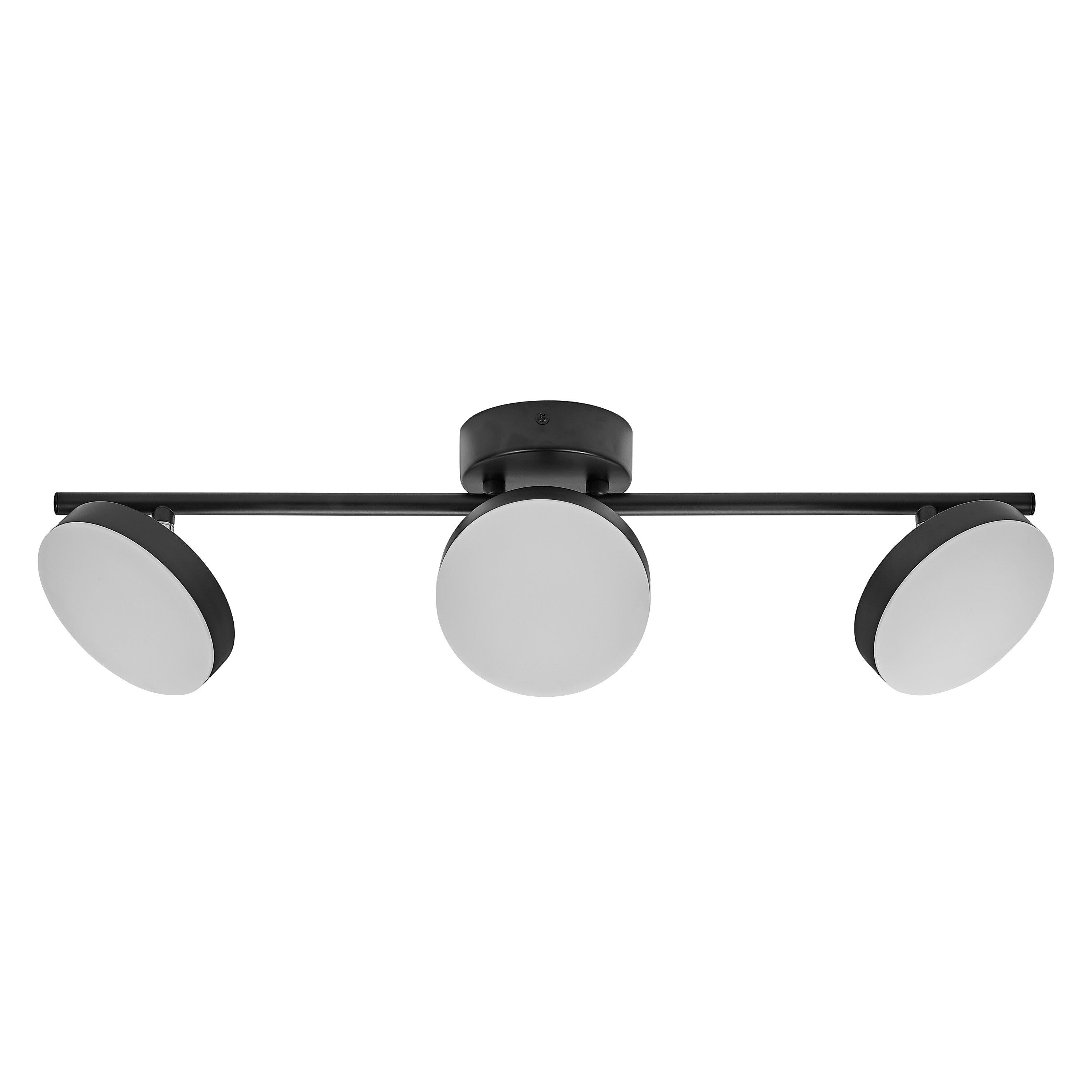 OSRAM Decor Spot Moon light noir, 3 têtes d'éclairage réglables, 16 W ...