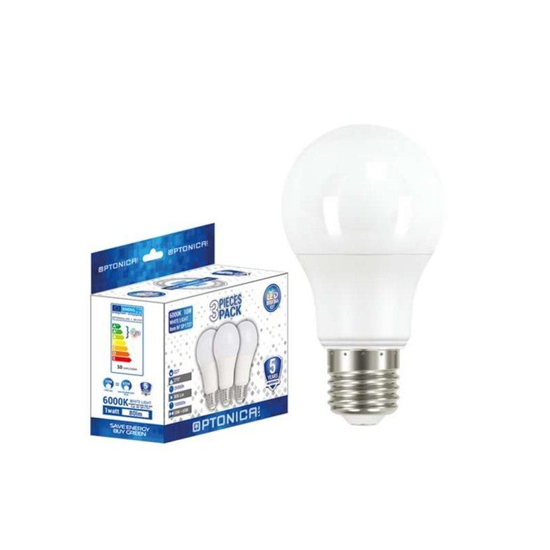 Lot de 3 Ampoules LED E27 A60 11W équivalent à 70W - Blanc du Jour ...