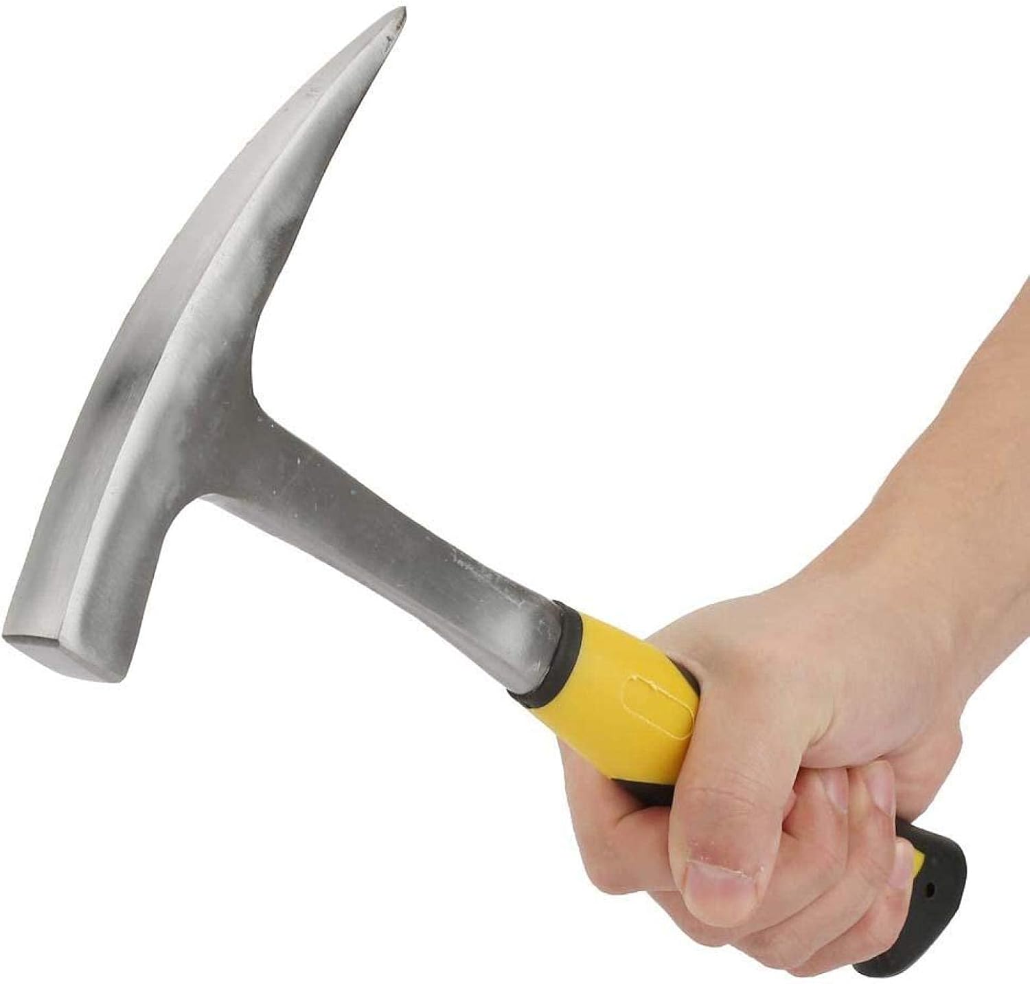 Młotek geologiczny z dziobem i płaskim ostrzem do badań geologicznych ...