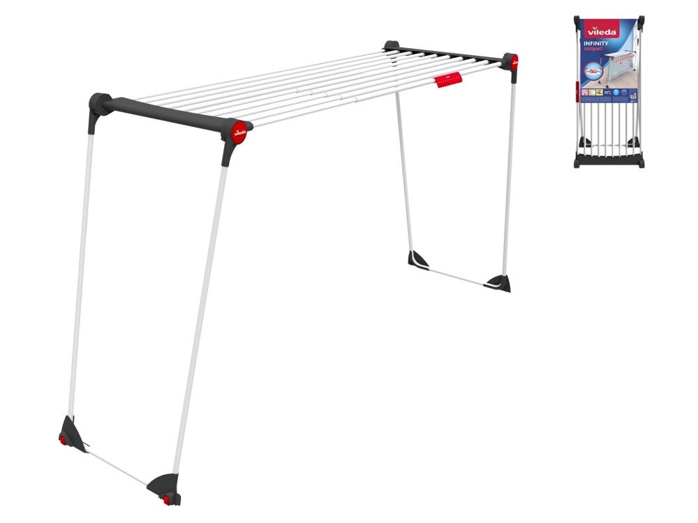 Tendedero de ropa compacto de acero inoxidable Infinity. Rejilla ...