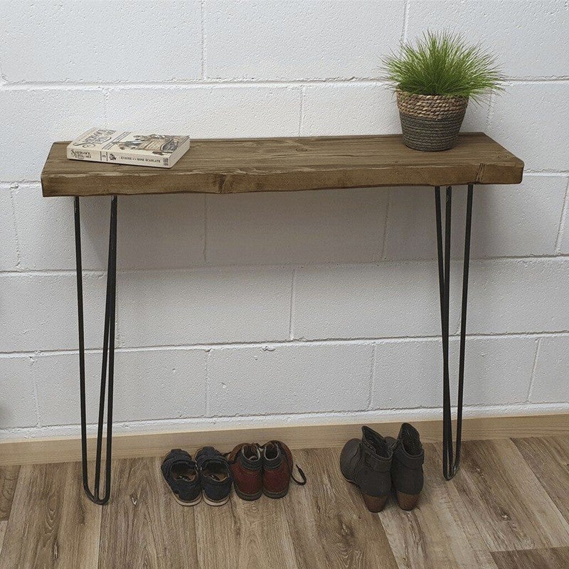 BLENOM Table console o table de hall d'entrée en bois massif durable ...