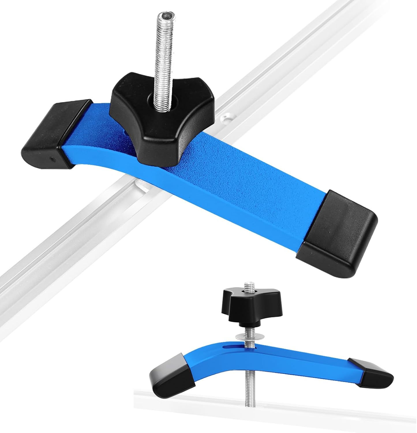 2 Serre-Joints Type T Aluminium - Pinces de Serrage avec Dégagement Rapide - Pour Établi, Rail ...