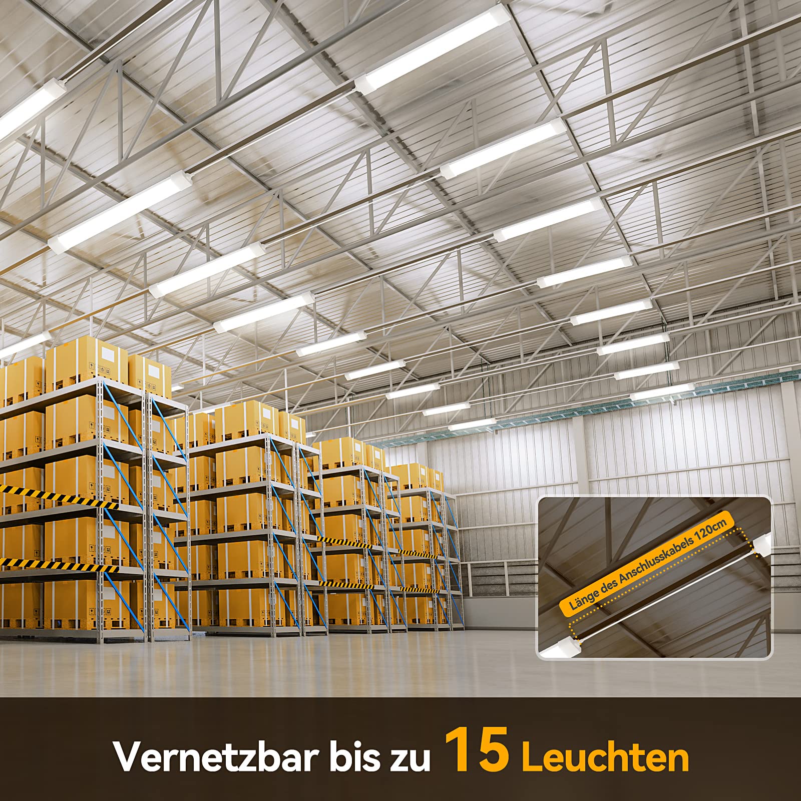 Anten Neon LED 120CM|36W 4000lm Connectable Tube LED|Blanc Naturel ...