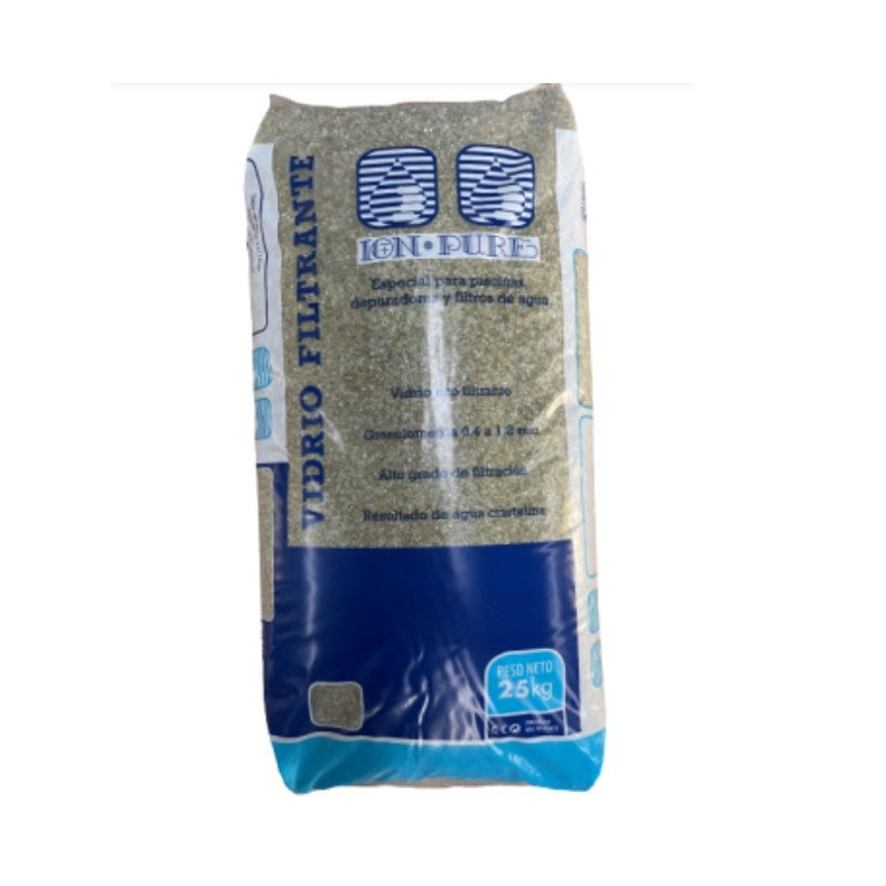 Verre filtrant pour piscine, sac de 25 kg, ecoglass 70x30x10 cm, bleu ...