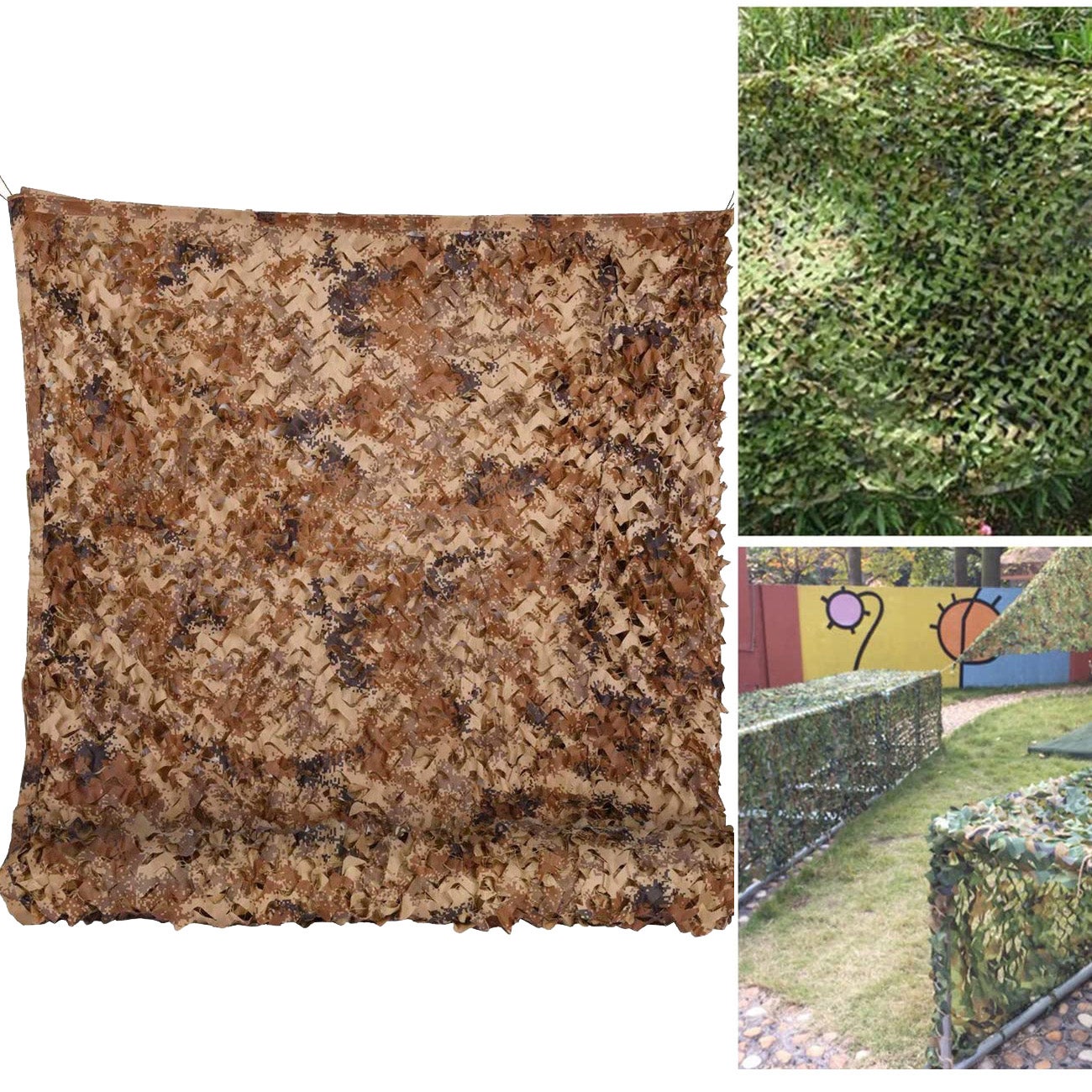 Filet de camouflage de chasse 300 x 300 cm, pour camping, pare-soleil ...