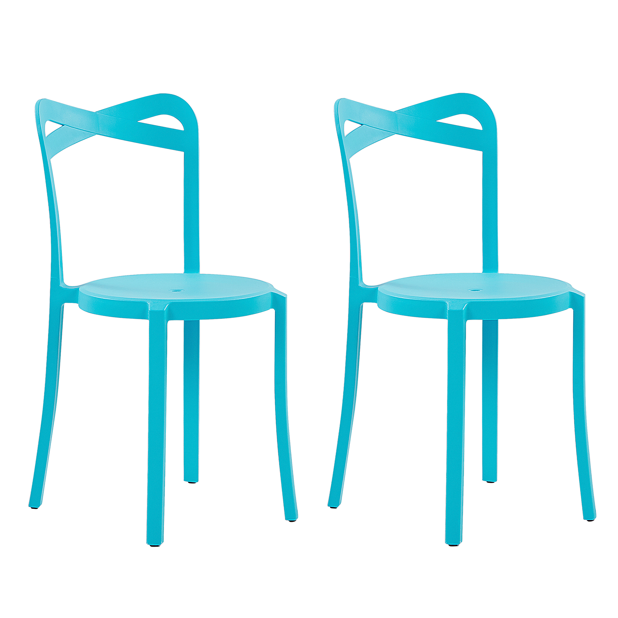 Lot de 2 chaises de jardin CAMOGLI Turquoise | Leroy Merlin