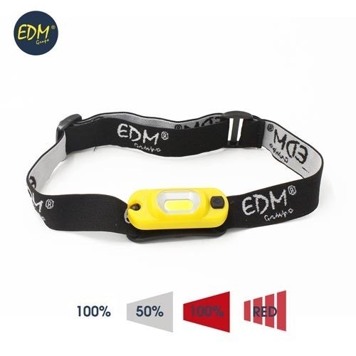 EDM LINTERNA LED RECARGABLE CABEZA RECTANGULAR USB 1 W 60LUM | Leroy Merlin