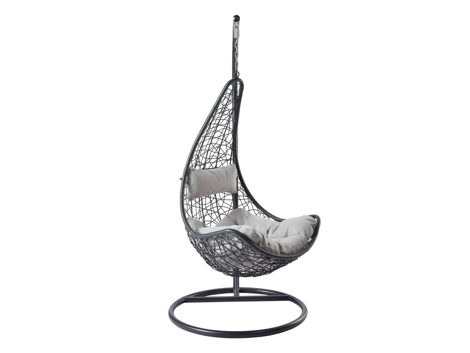 Chaise suspendu Comfivo 313, 195x95x95cm, Gris, Tapisserie, Métal ...