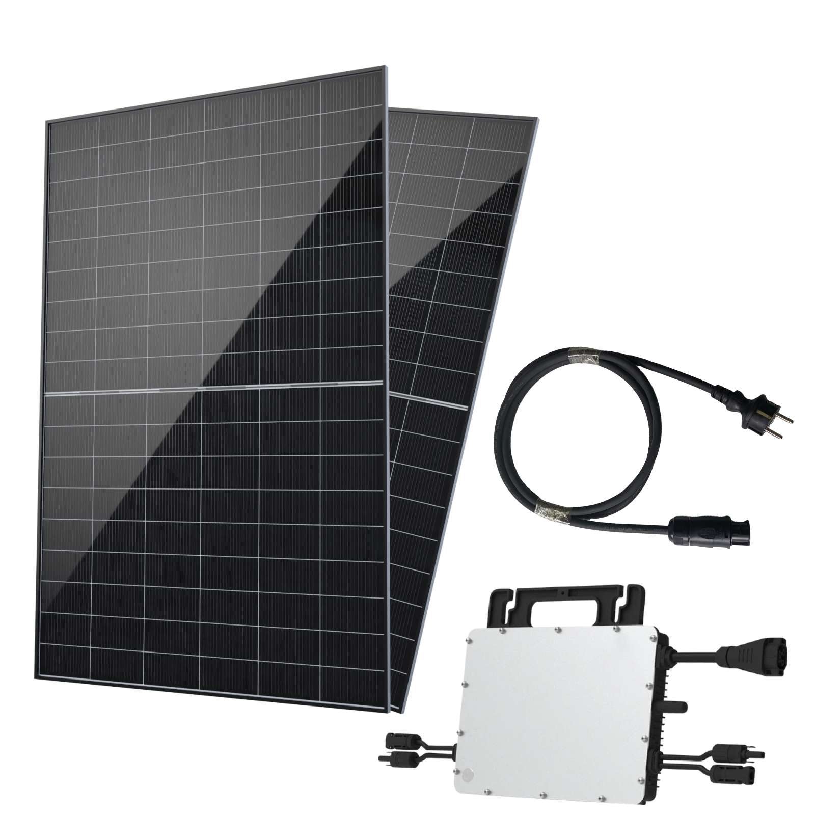 Robinsun 800 W Kit Solar Básico con 2 Paneles Bifacial + Inversor ...