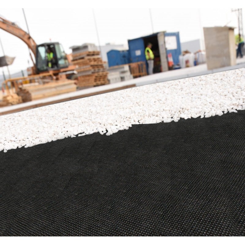 Malla Geotextil negra 1,2 x 10 m, 100 gr/m2 polipropileno. Para ...