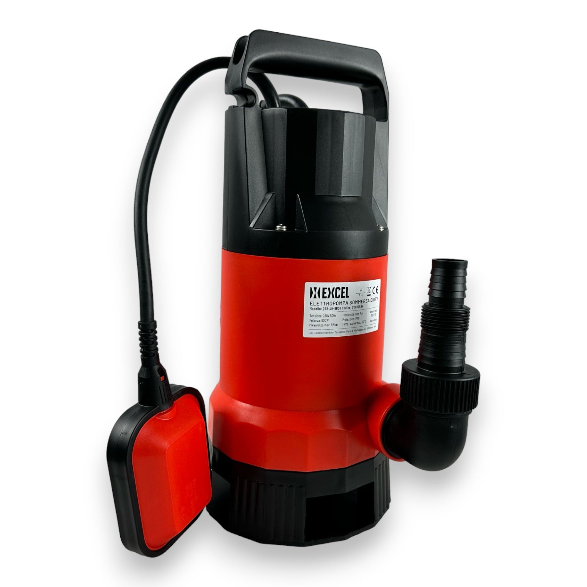 Elettropompa sommersa 900W per aspirazione acque sporche torbide e ...