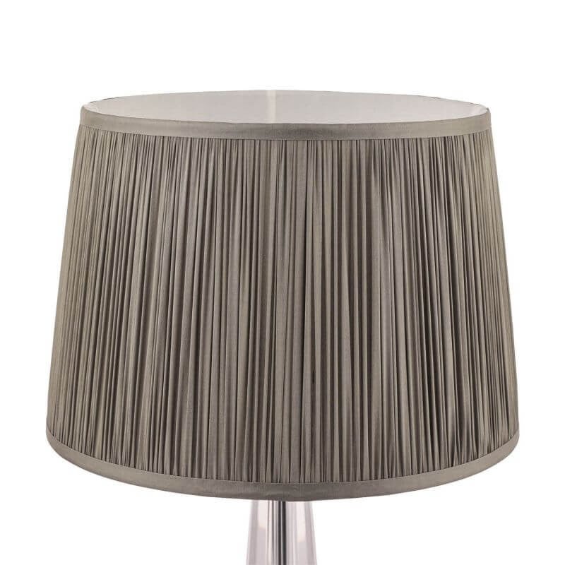 Laura Ashley Abat-jour plissé Hemsley, gris - Diamètre 40 cm | Leroy Merlin