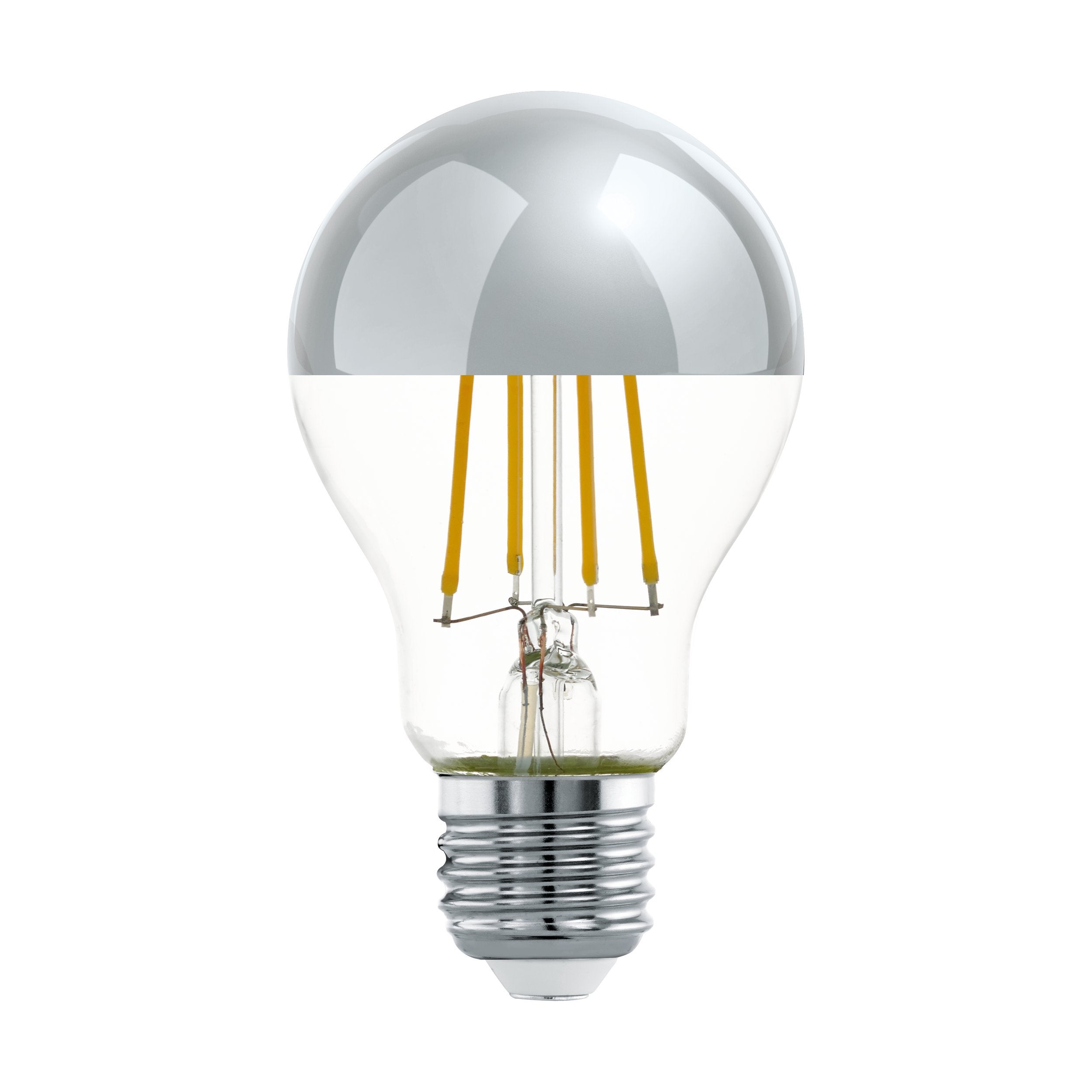 Ampoule LED E27 1X7,3W verre transparent, chrome | Leroy Merlin