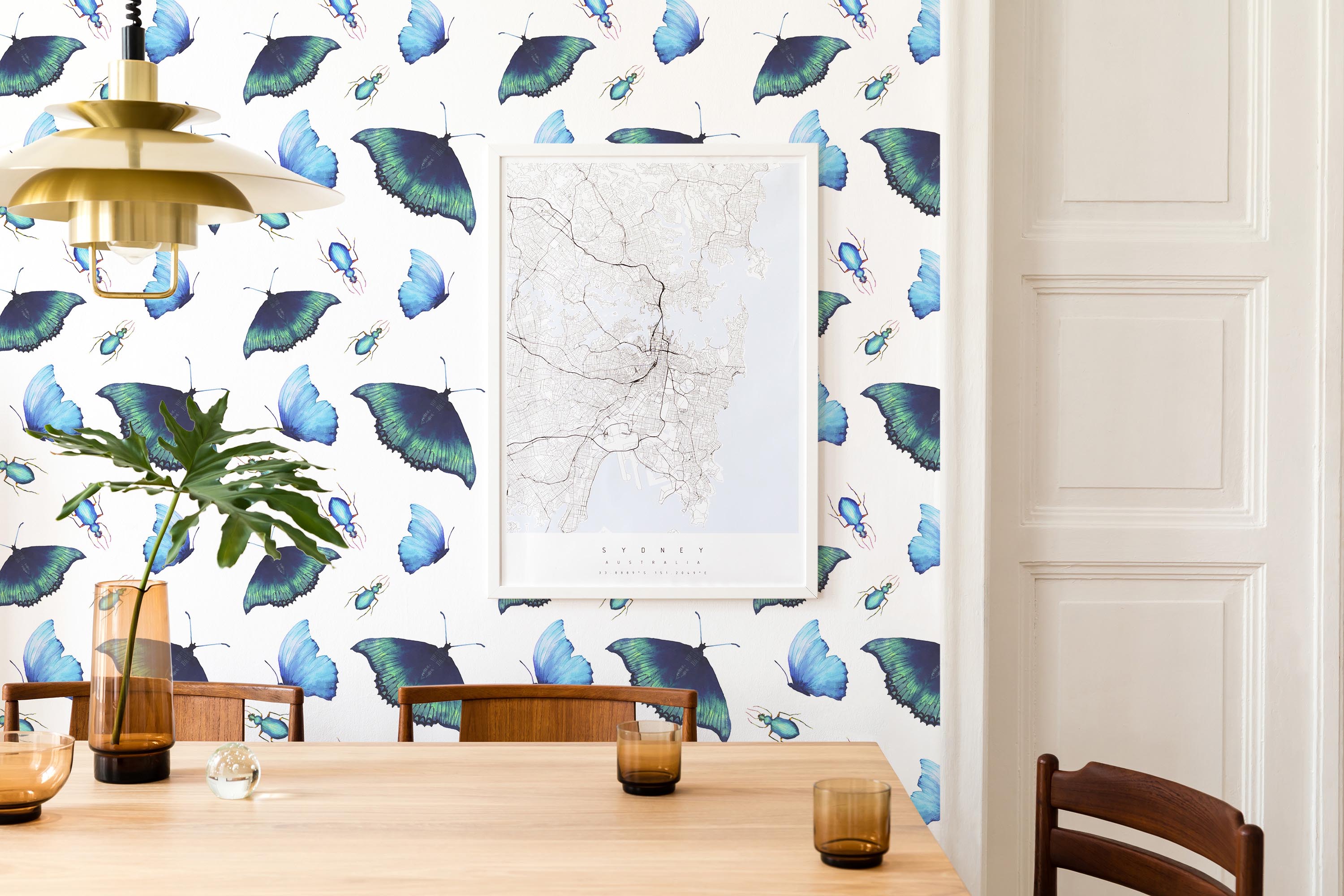 Playful Butterfly Wallpaper | Leroy Merlin