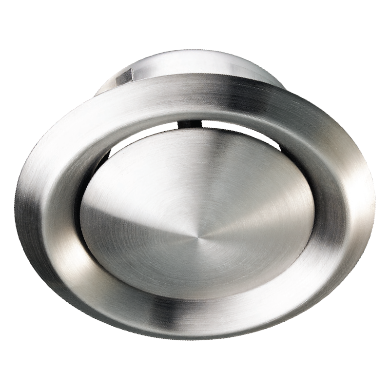 Bouche VMC extraction/soufflage inox brossé à cône réglable VSR ...