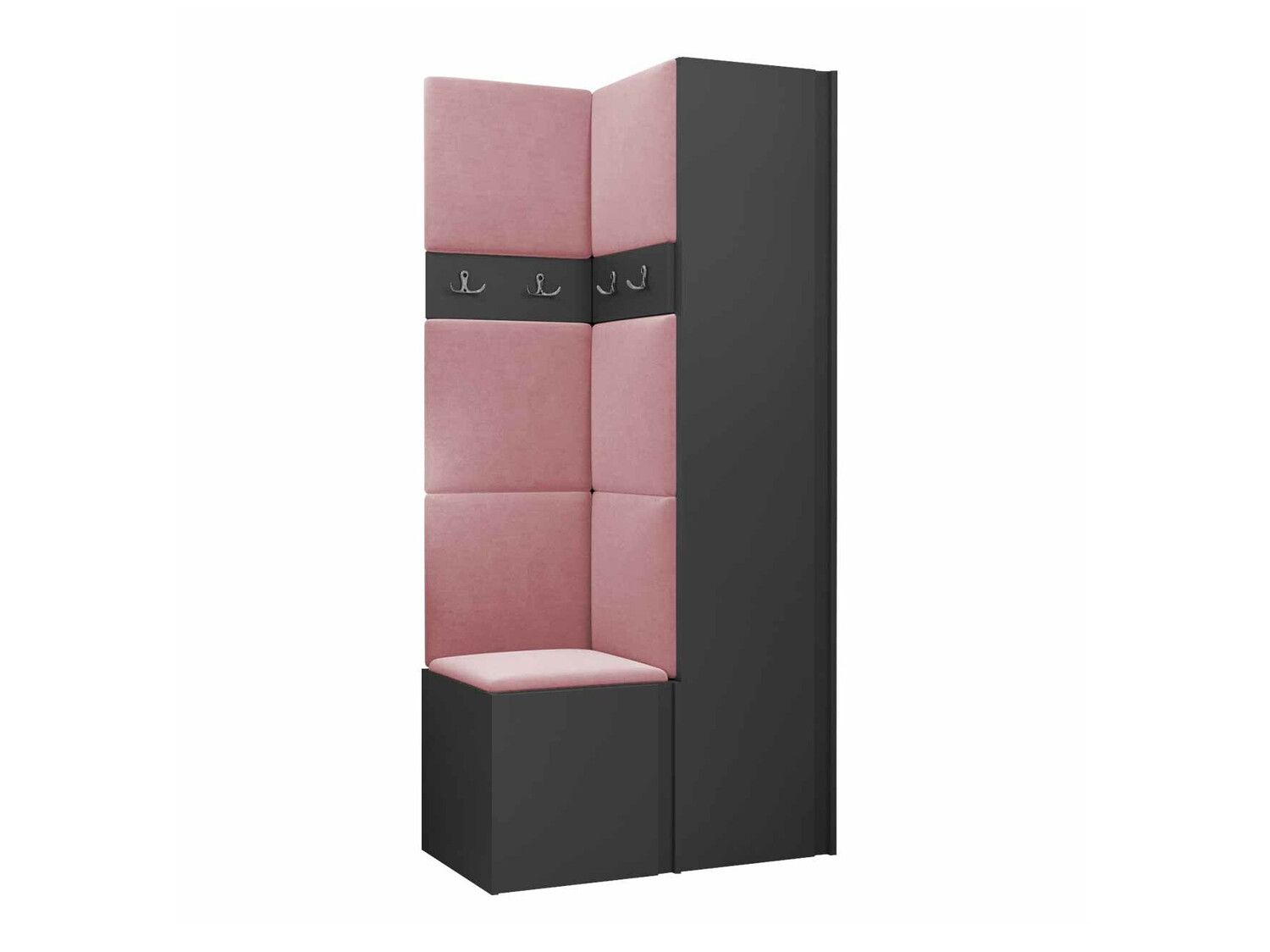 Conjunto de recibidor Hartford 348, 186x82x44cm, Grafito, Tapiz ... Conjunto de recibidor Hartford 348, 186x82x44cm, Grafito, Tapiz ...