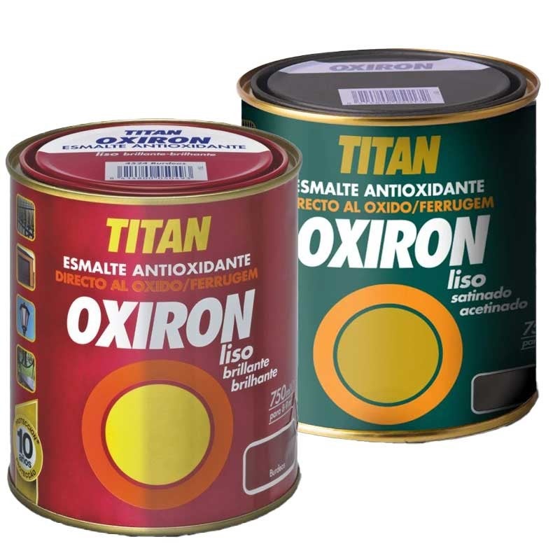 ESMALTE ANTIOXIDANTE OXIRON LISO BRILLANTE MARCA TITAN | Leroy Merlin