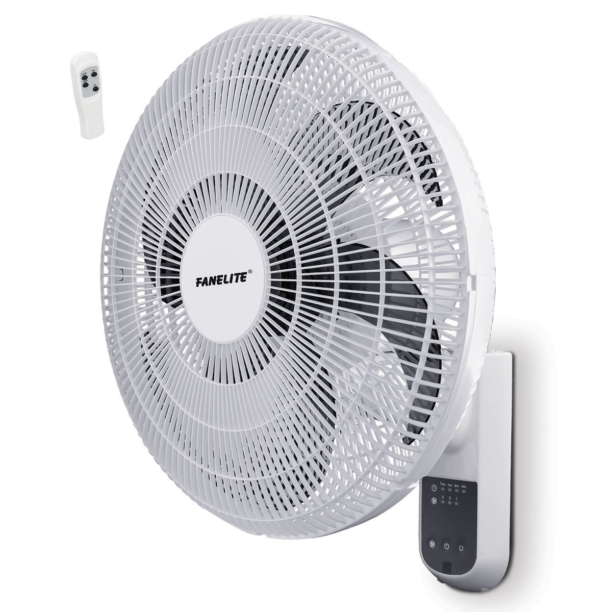 Fanelite - Ventilateur mural W1670-RPG - Blanc - Hélice 40 cm - 3 ...