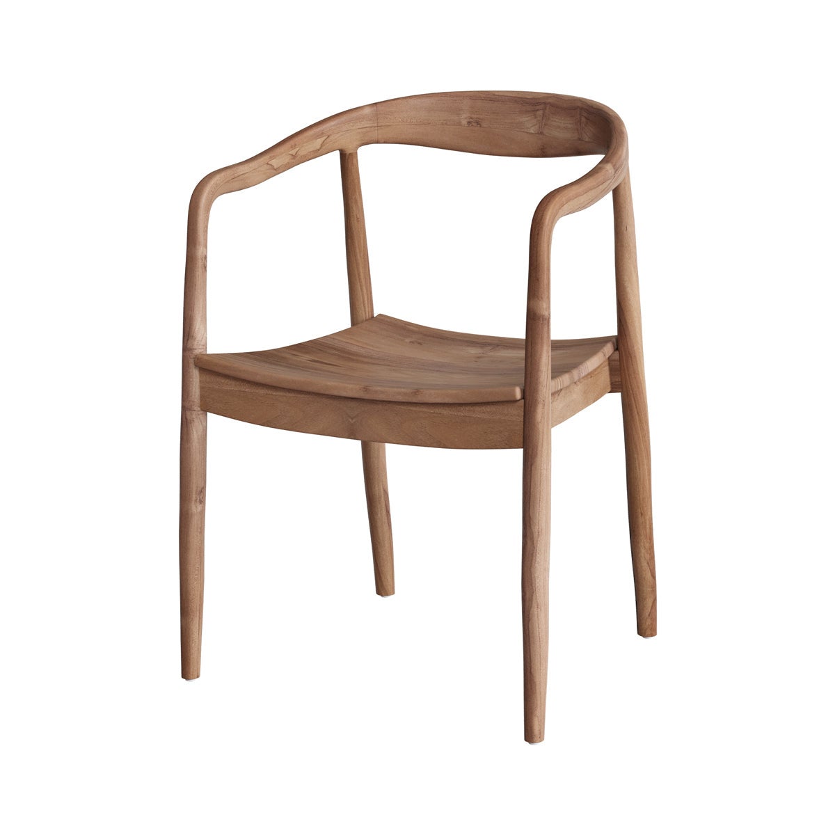 Silla de madera de teca biselada - Lombok | Leroy Merlin