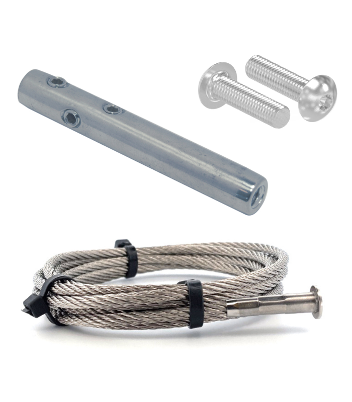 Kit cable inox A4 4mm pour garde corps droit | Leroy Merlin