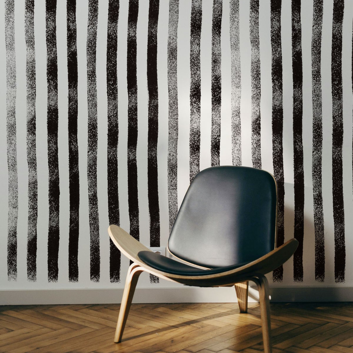 Papel pintado bosque panorámico, Negro 225 x 250cm | Leroy Merlin