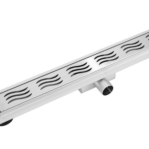 Caniveau de douche inox 80 cm Wave | Leroy Merlin