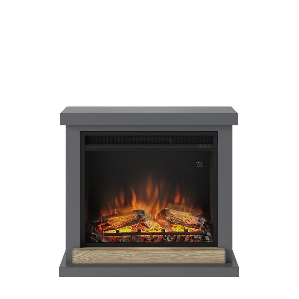 Cheminée électrique décorative "Hagen" Gris foncé - Powerflame | Leroy ...