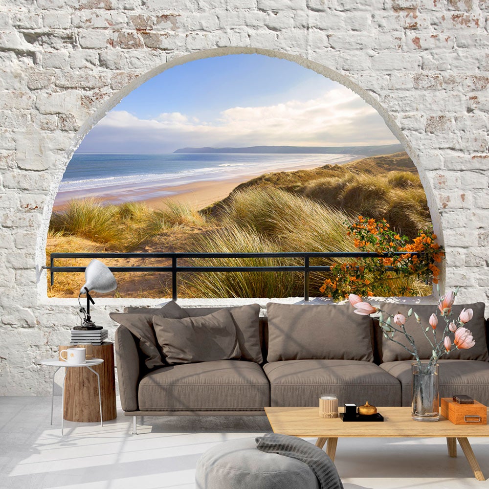 Papier peint intissé panoramique Paysage Hidden Beach 100x70 cm | Leroy ...