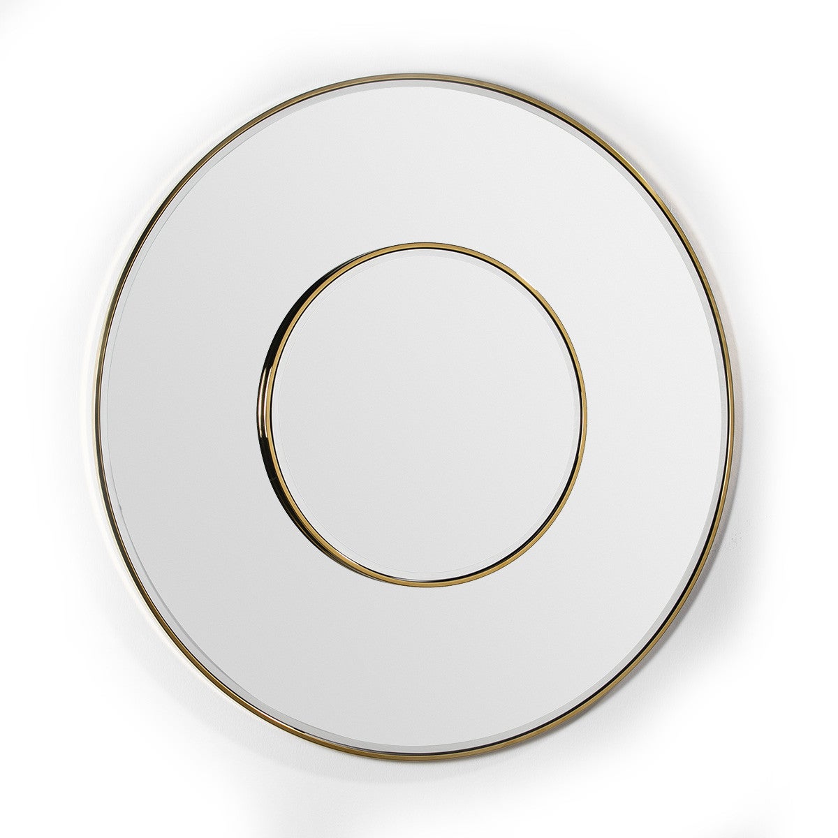 Miroir mural ronde verre et métal doré Alma | Leroy Merlin