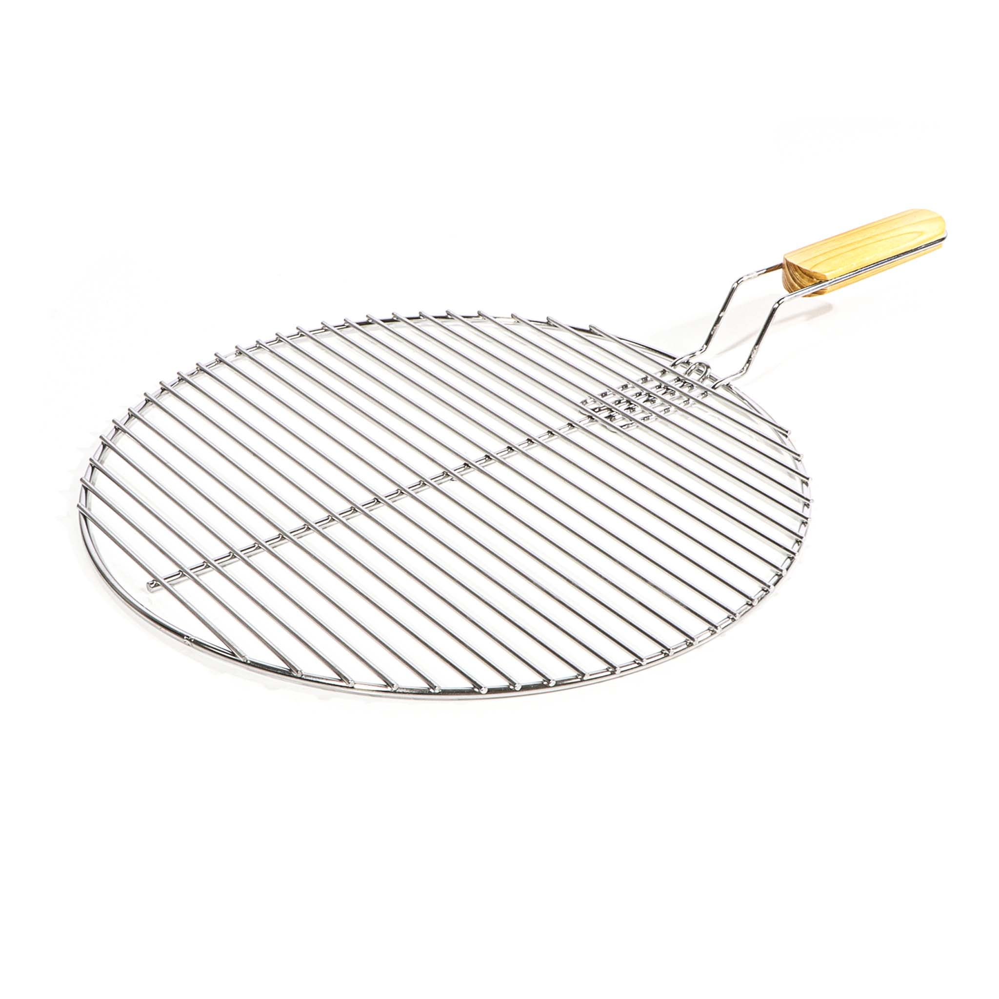 Wiltec Grille BBQ Ronde Ø 54,5cm Acier inoxydable avec Poignée Barbecue ...