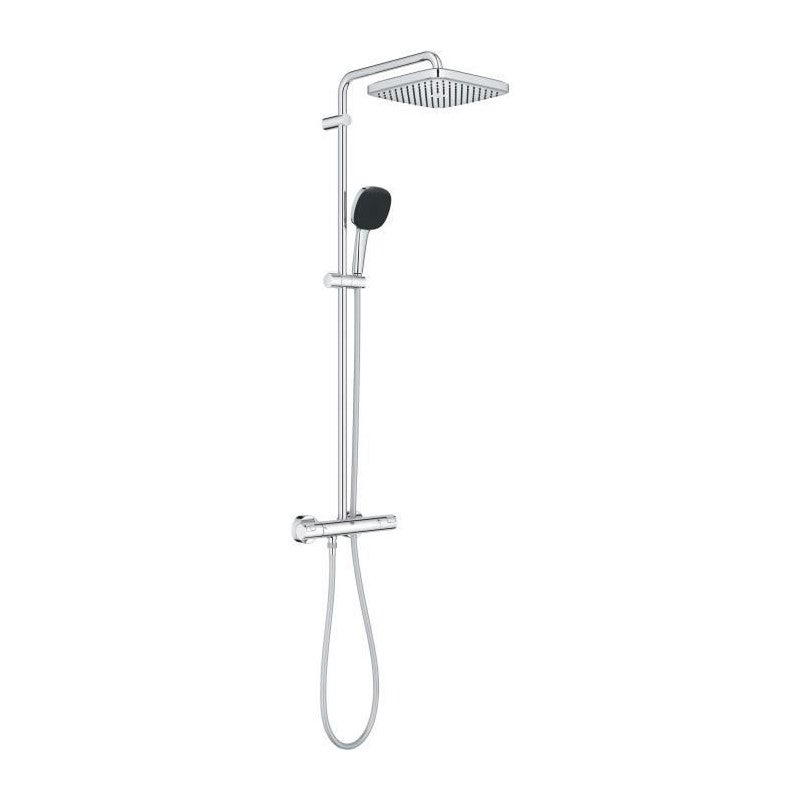 Colonne de douche avec mitigeur thermostatique - Economie d'eau - GROHE ...