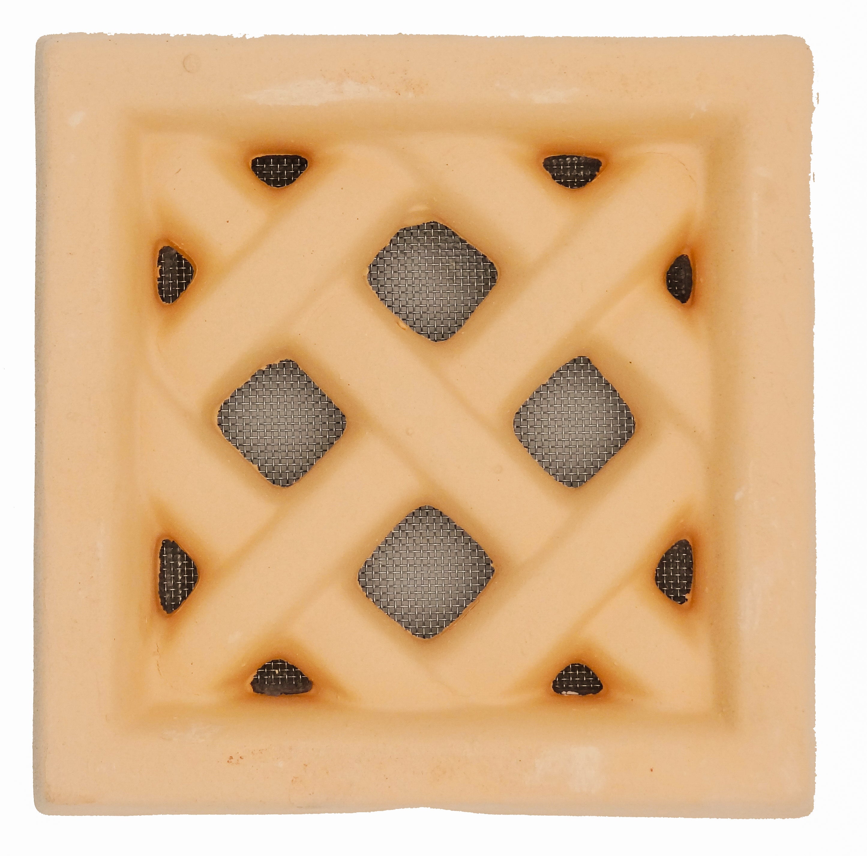 Grille d'aération Claustra terre cuite - 13x13 cm (Rose Clair) | Leroy ...