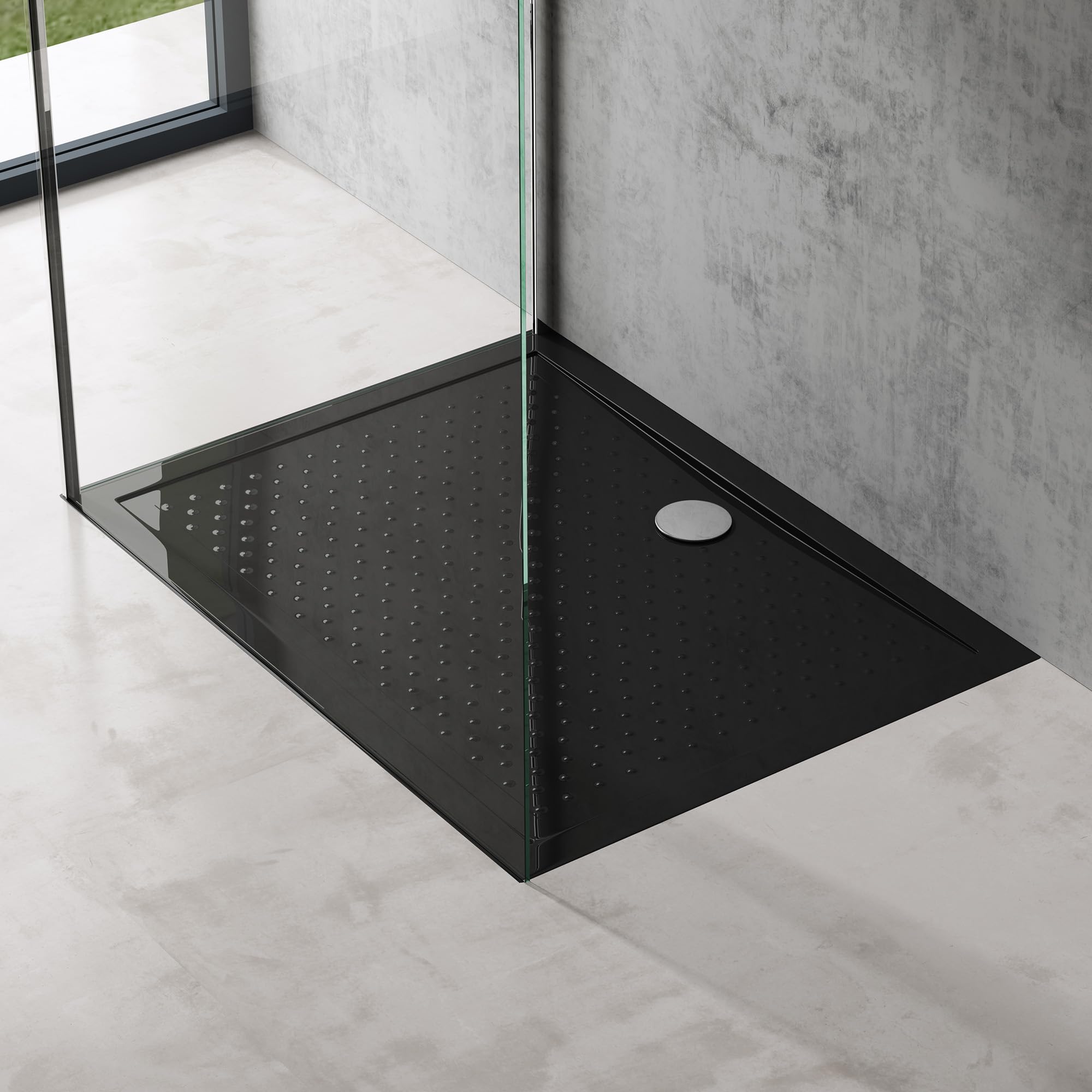 Doporro Bac à Douche 80x100 Receveur de Douche Antiglisse Rectangulaire ...