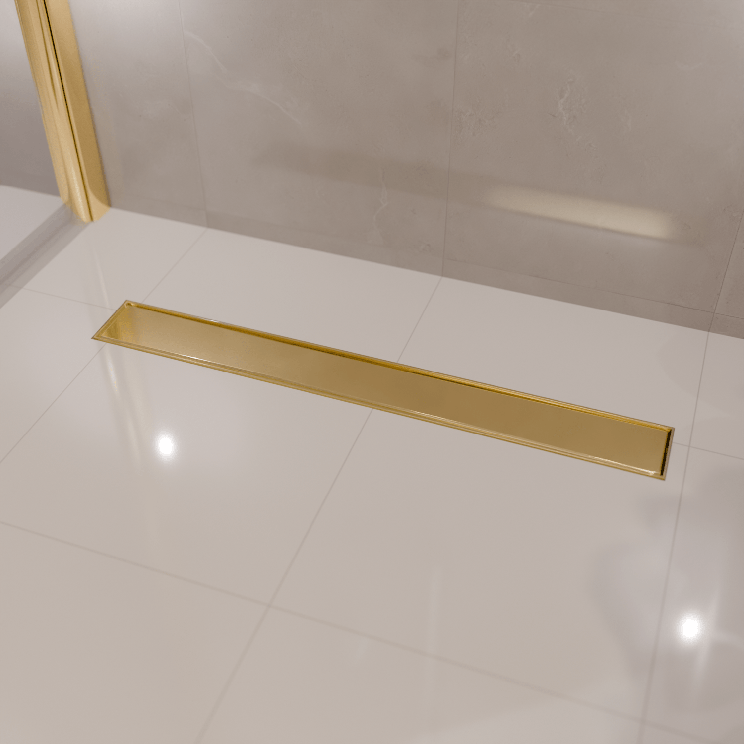 LOMAZOO Caniveau de Douche Nilo 70cm - Doré - Rigole de Douche ...