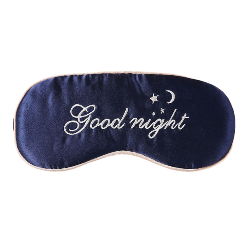 Silk Sleep Mask for Women & Men, Eye Mask for Sleeping NavyBlue | Leroy ...