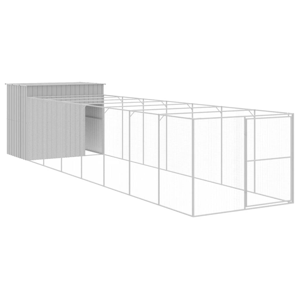 Niche pour chien avec cour clair 214 x 865 x 181 cm gris 02_0043512 ...